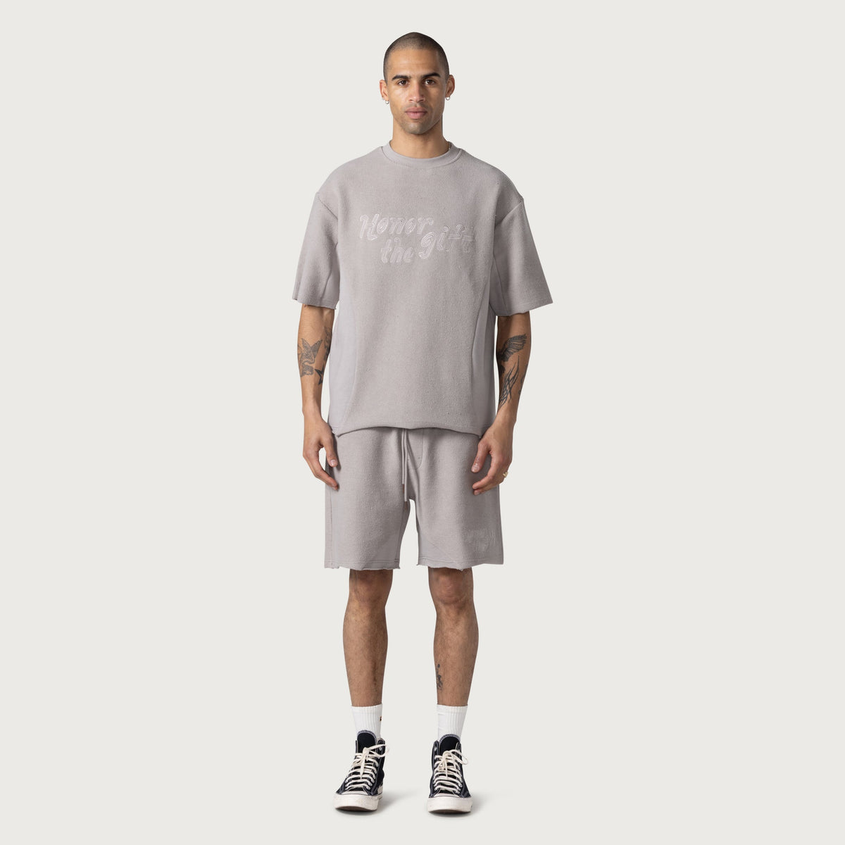 HONOR THE GIFT Block Party Reverse Terry Short Mens Apparel – ASPHALT