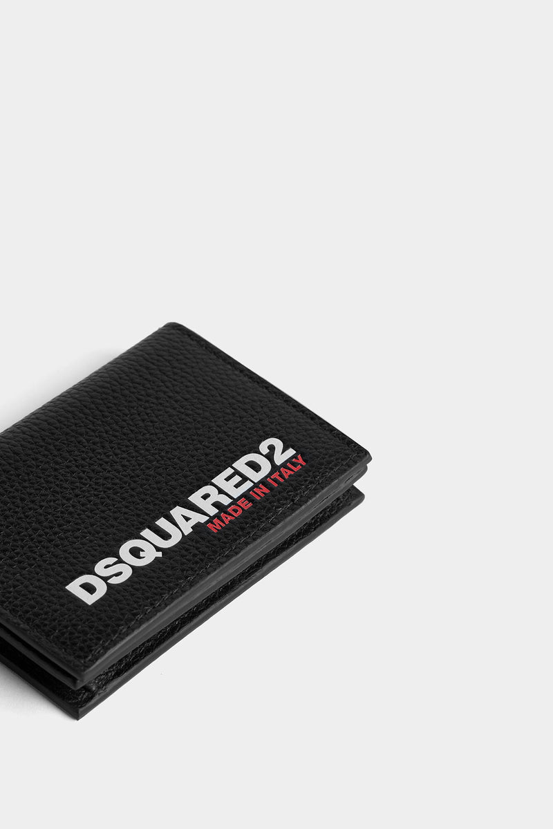 Shop DSQUARED2 Bob Bi-fold Credit Card Holder | Asphalt – ASPHALT