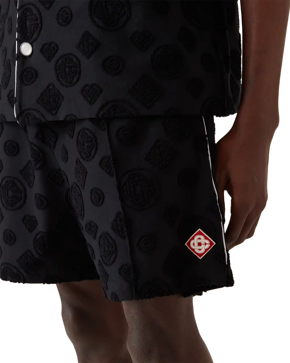 CASABLANCA Towelling Monogram Short Men's Apparel – ASPHALT