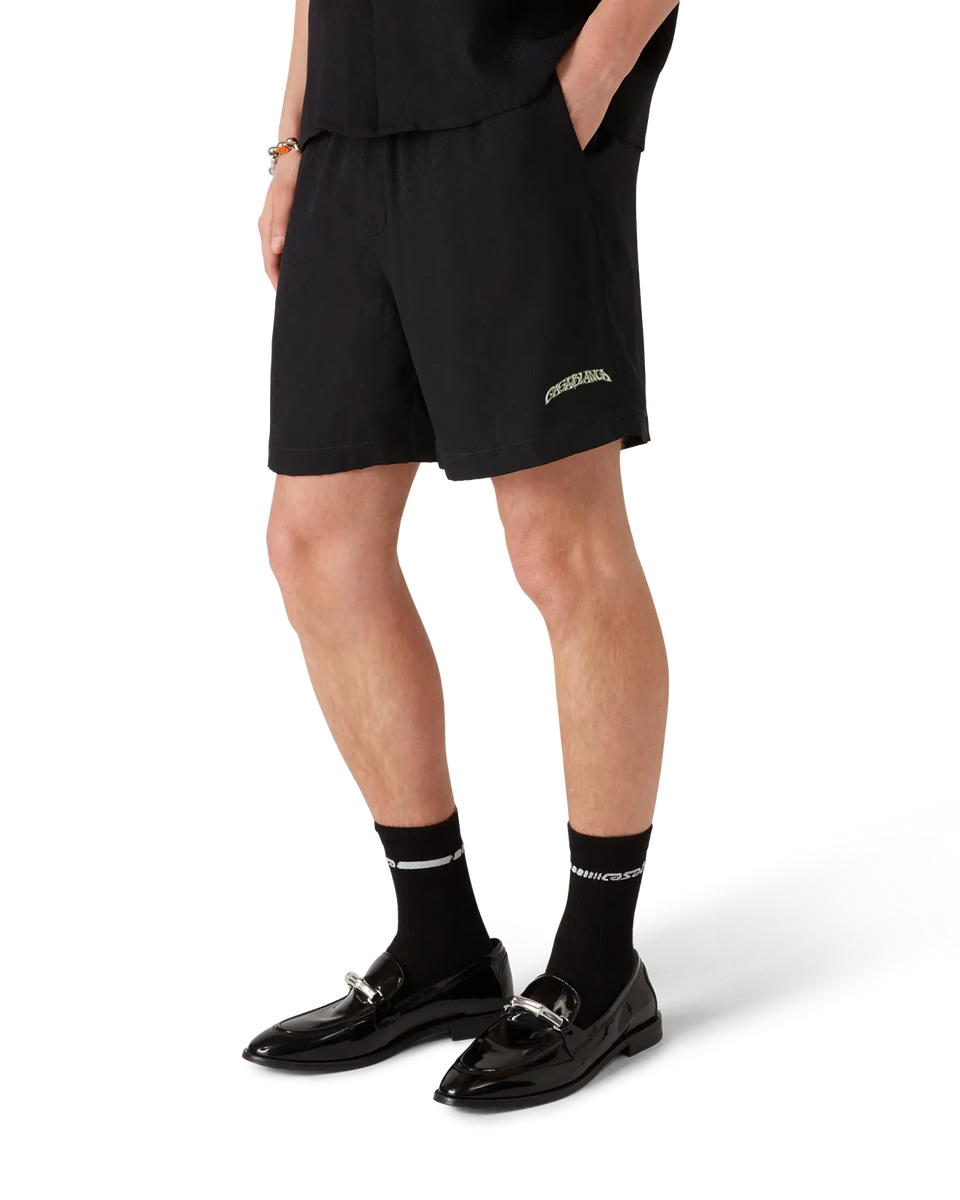 CASABLANCA Volcano Jacquard Silk Shorts Men's Apparel – ASPHALT
