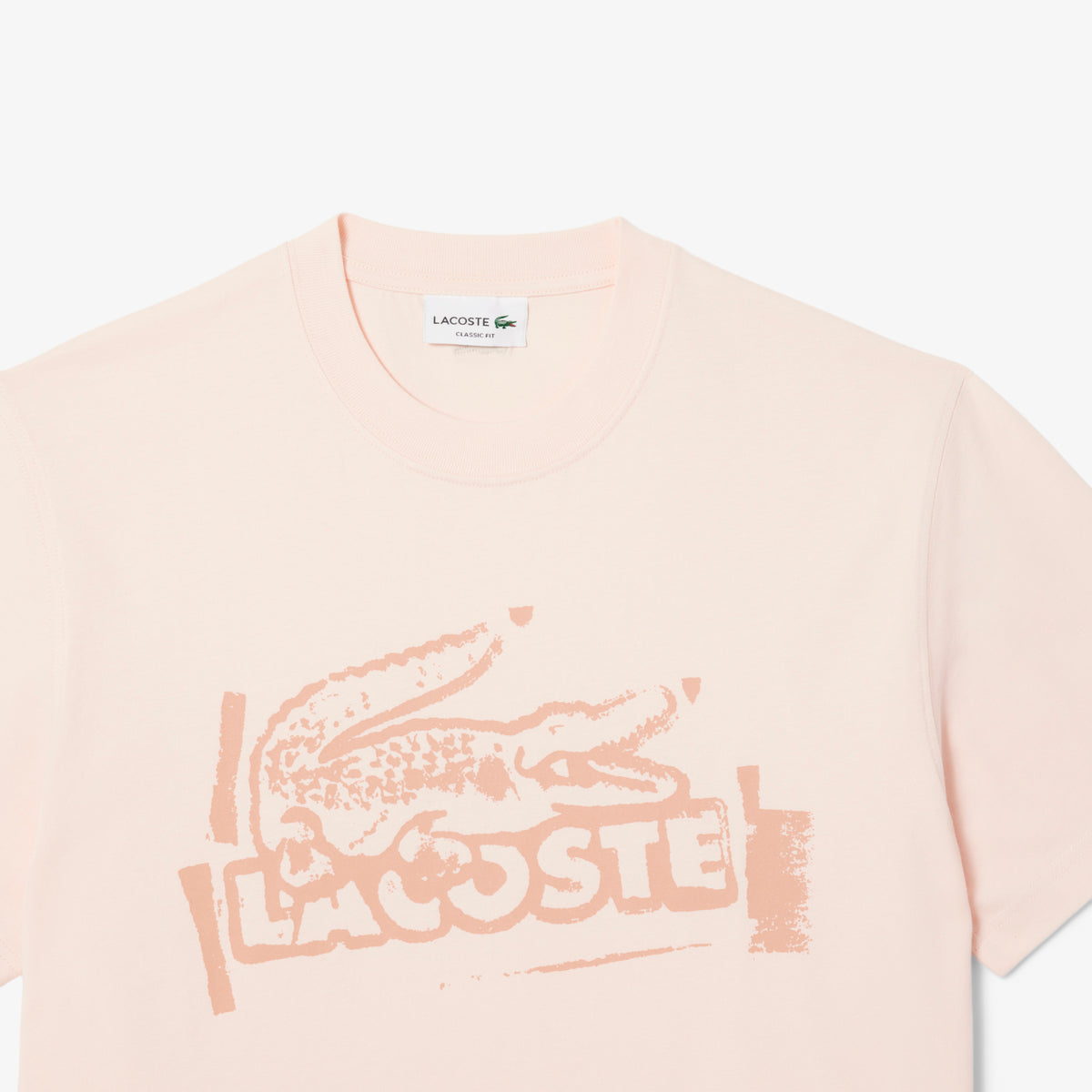LACOSTE Printed Cotton Jersey T-Shirt Mens Apparel – ASPHALT