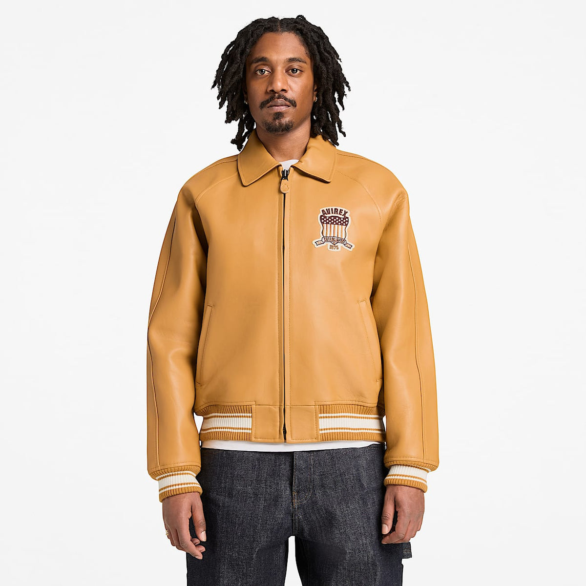TIMBERLAND® x Avirex Icon Bomber Jacket Mens Apparel – ASPHALT
