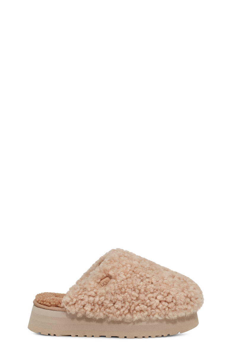 UGG Maxi Curly Platform Womens Slides – ASPHALT