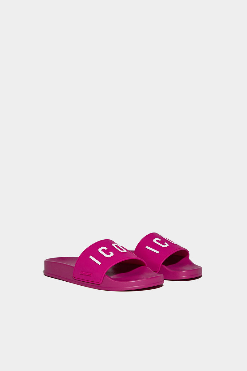 DSQUARED2 Icon Slides Womens Slides – ASPHALT