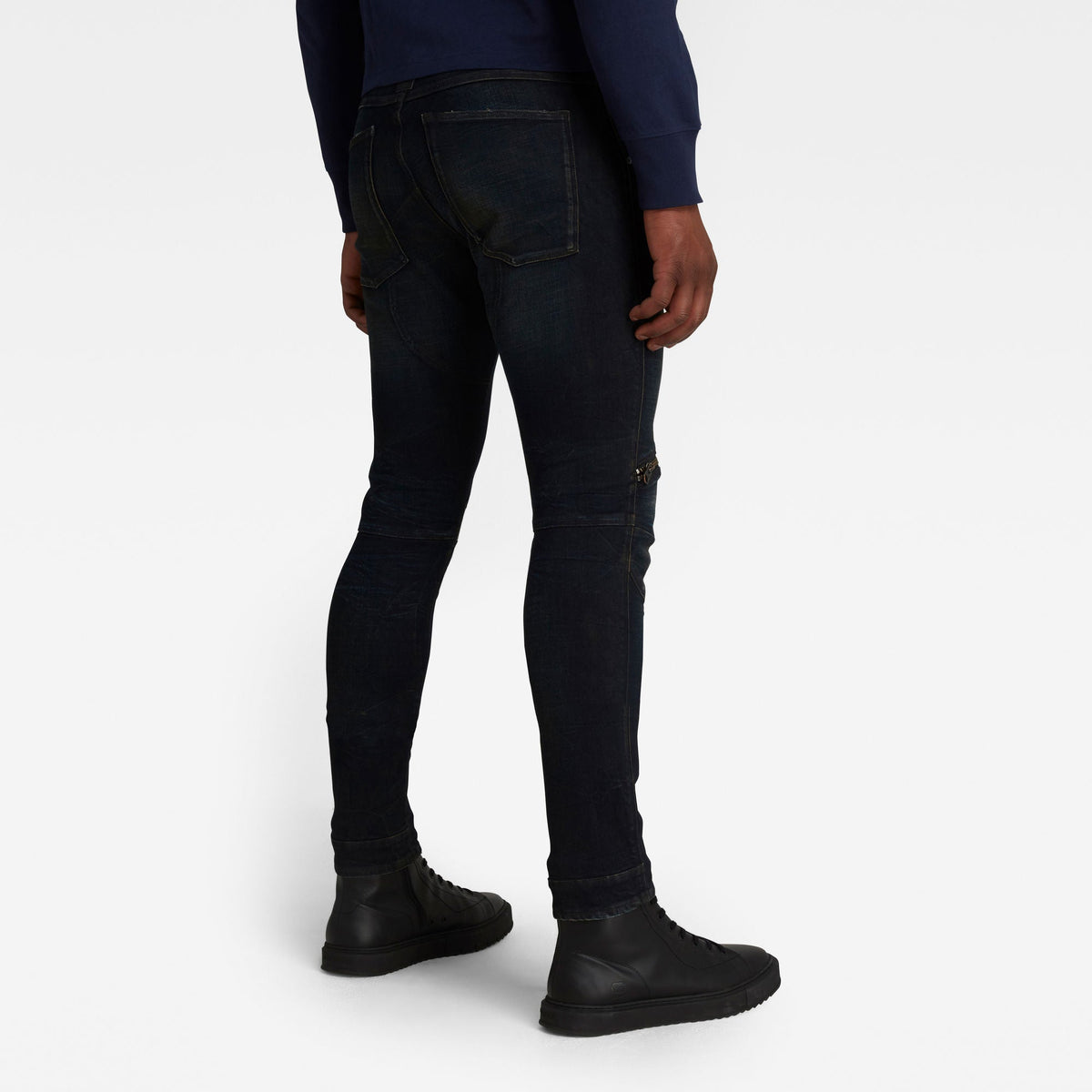 G-STAR 5620 3D ZIP KNEE SKINNY JEANS Mens Apparel – ASPHALT
